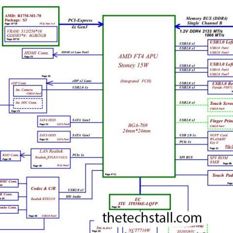 NM-B321 Schematic Diagram of Lenovo IdeaPad 320-14IKB