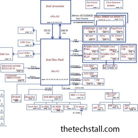 Toshiba Satellite A660_A665 LA-6061P Rev 2.0 schematic Diagram - The Tech Stall