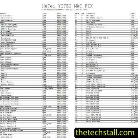 Apple MacBook Pro 2020 A2251 820-01949 Schematic Diagram - The Tech Stall