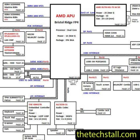 HP 15-CD006LA G94A DAG94AMB8D0 Schematic Diagram