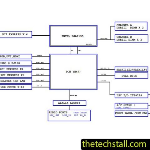 Gigabyte GA-H67MA-USB3-B3 R10 Schematic Diagram - The Tech Stall