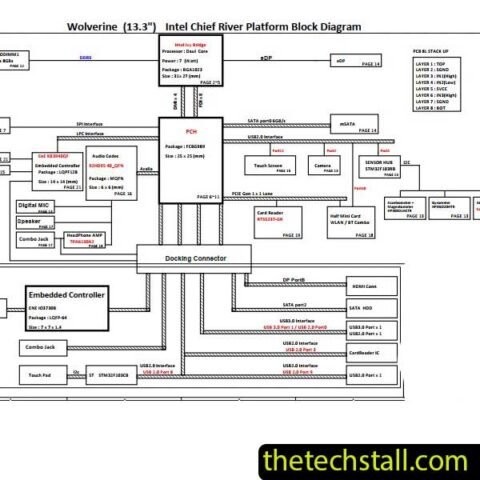 HP Split X2 Tablet PC W05 DA0W05MB8E0 REV 1A Schematic - The Tech Stall