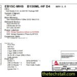 Biostar B150ML-HF D4 EB15C-MHS Schematic Diagram