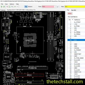 Gigabyte GA-H110M-S2PV BoardView File